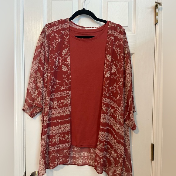 Christopher & Banks | Tops | Christopher Banks 2 Piece Set Xl Rust ...